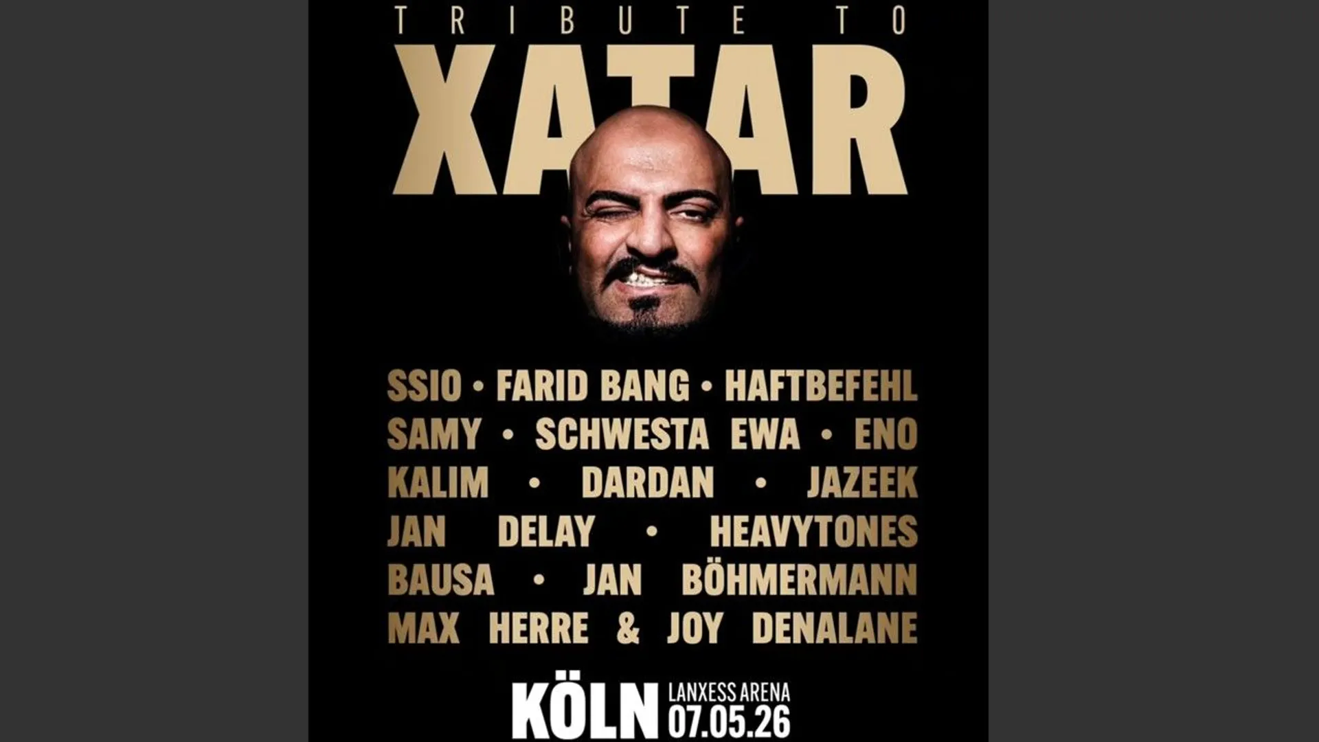 Deutschrap verneigt sich am 7. Mai vor Xatar